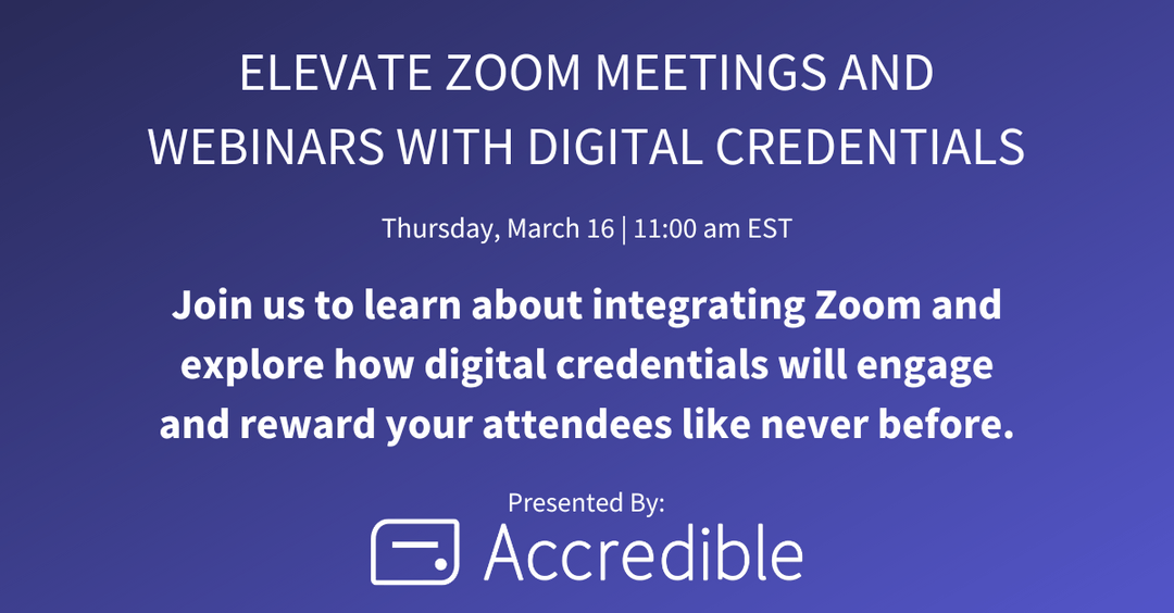 Digital Credential Webinars